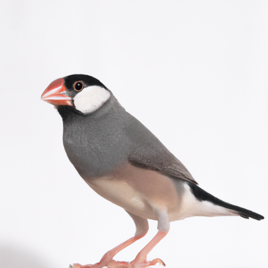 นกกระจอกชวา สีซิลเวอร์ - Silver Java Sparrow PetzWorld Chiang Mai
